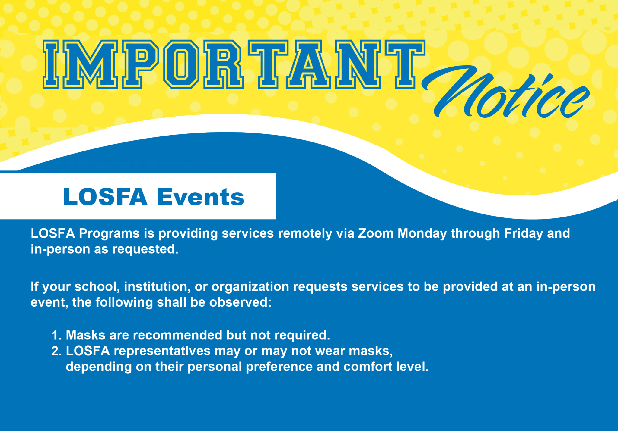 Virtual Office Hours with LOSFA Staff | Louisiana Office of Student ...